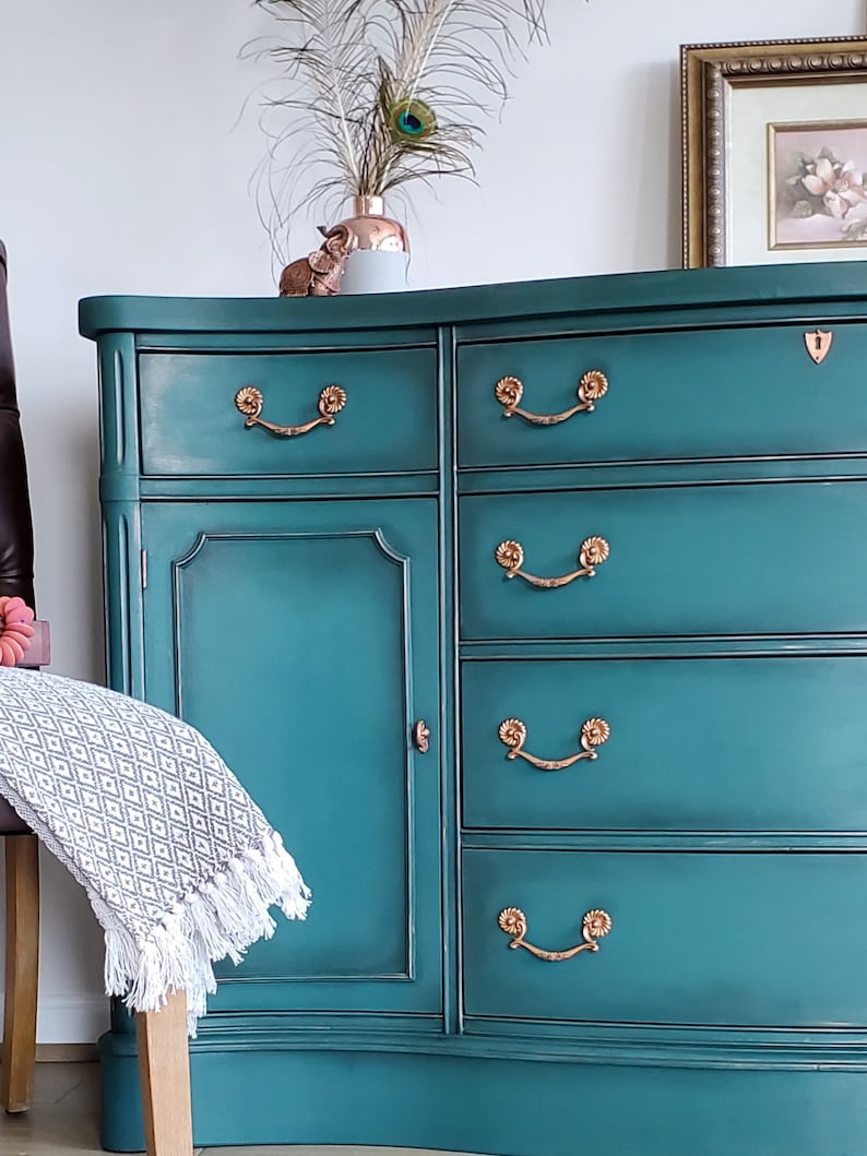 Elegant Teal Buffet - Etsy