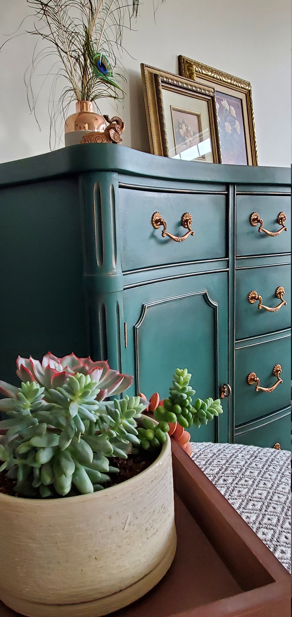 Elegant Teal Buffet - Etsy