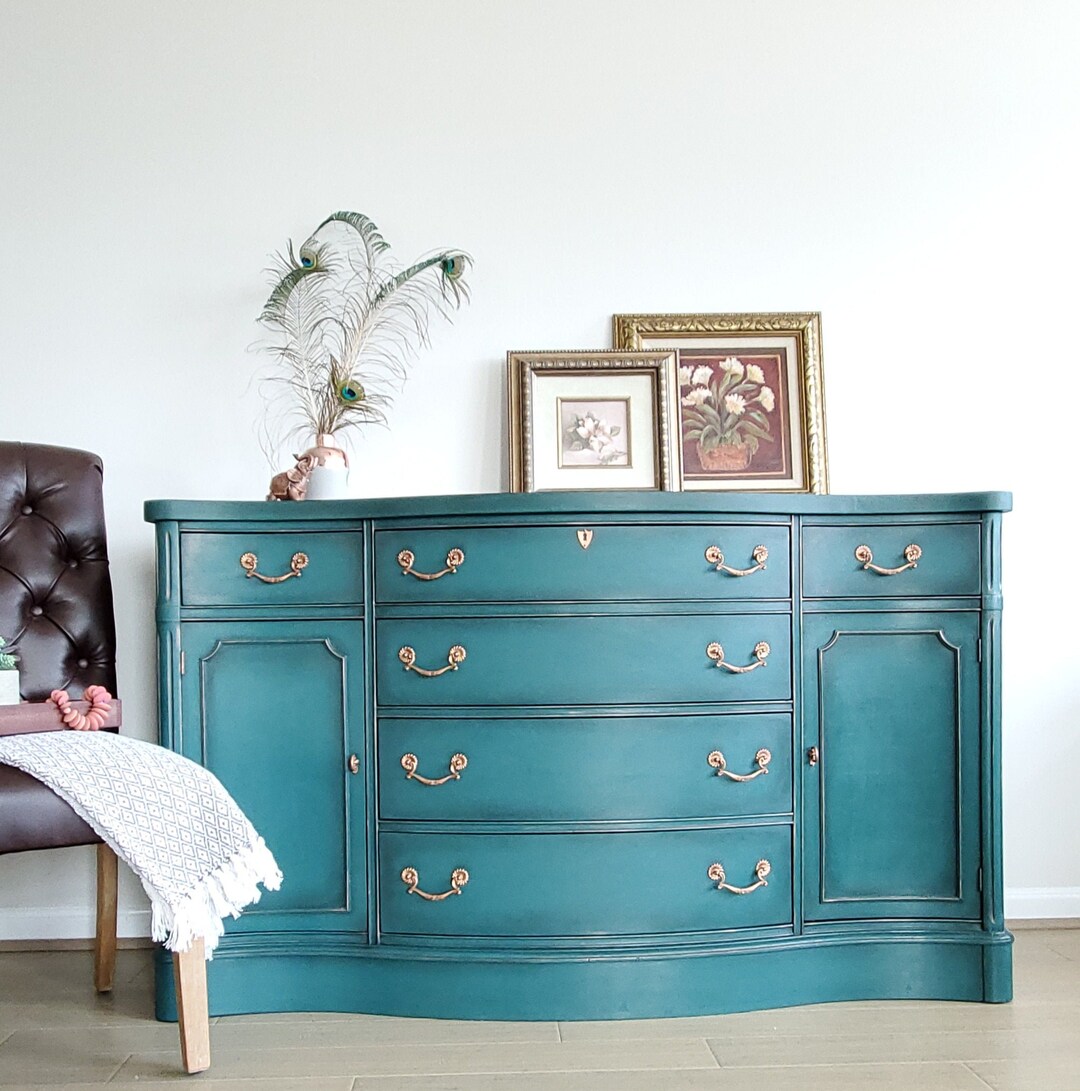 Elegant Teal Buffet - Etsy