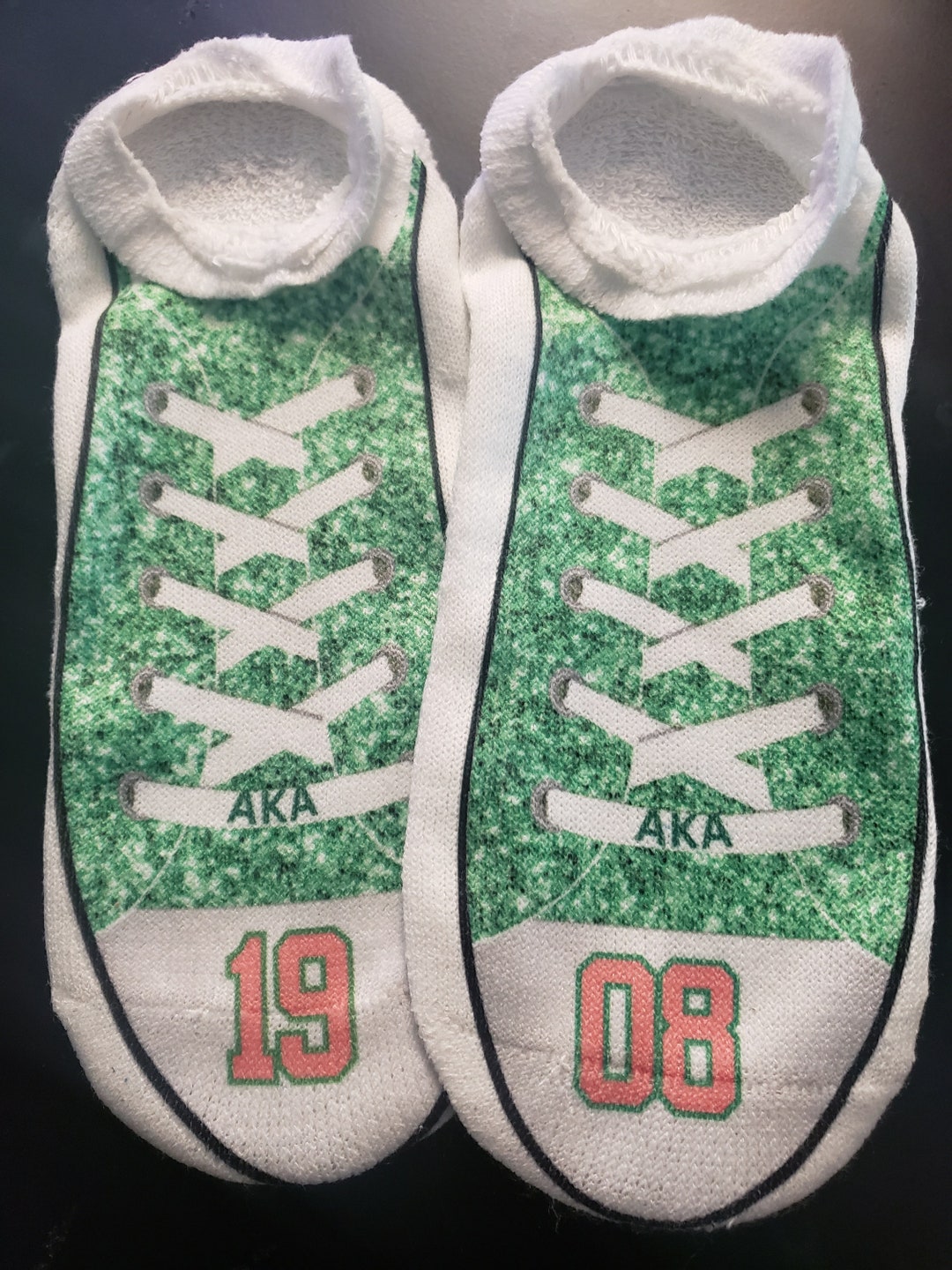 Sorority SHOE SOCKS Alpha Kappa Alpha, Zeta Phi Beta, Sigma Gamma Rho ...