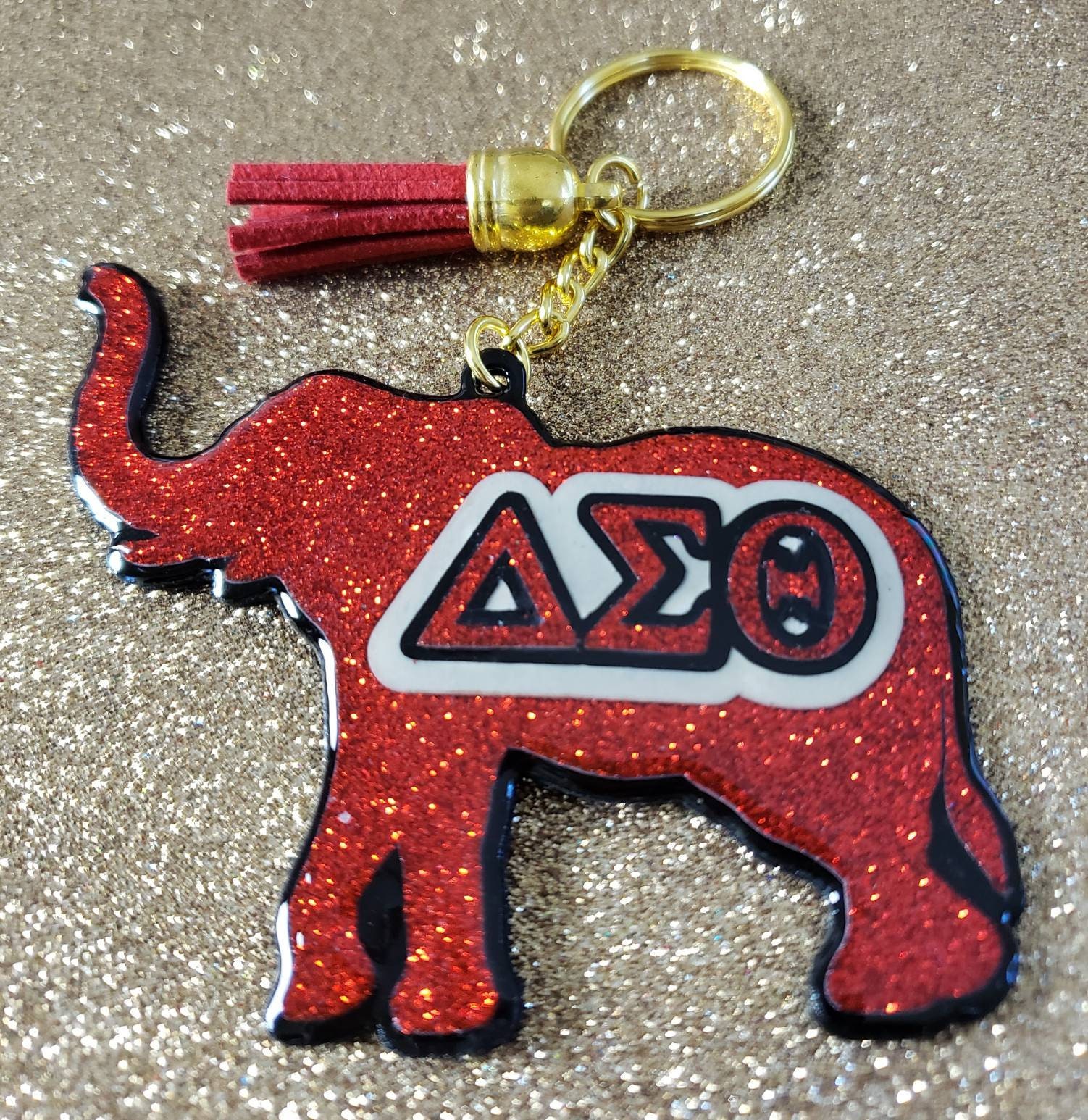Delta Sigma Theta KEYCHAIN - Etsy