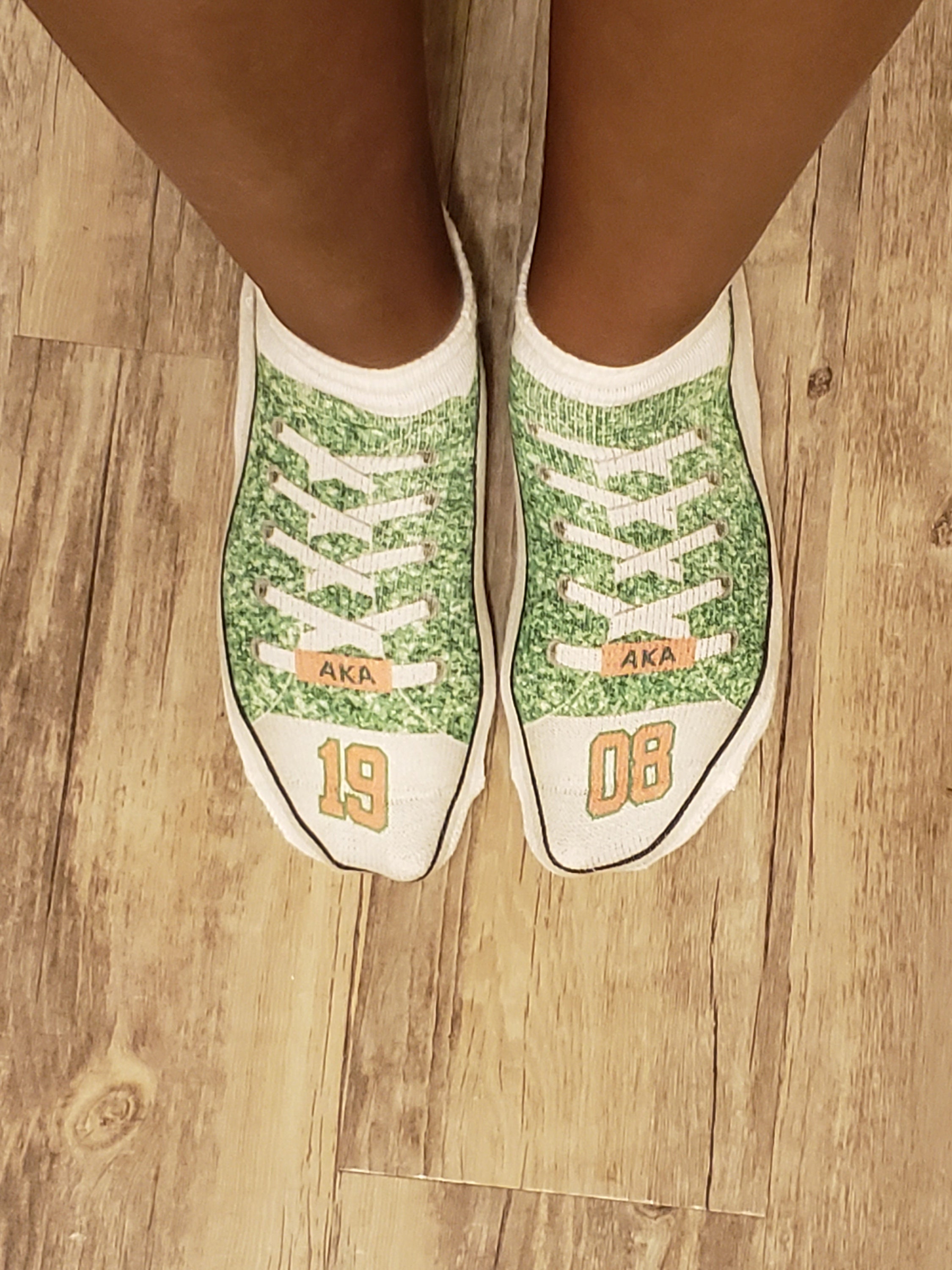 Sorority SHOE SOCKS Alpha Kappa Alpha, Zeta Phi Beta, Sigma Gamma Rho ...