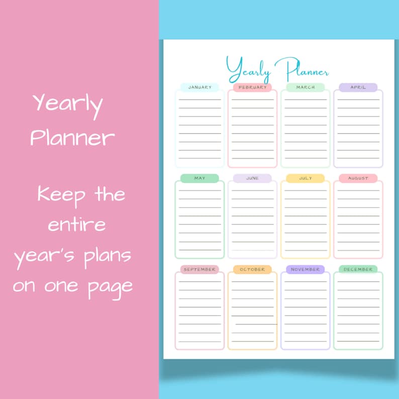 Downloadable Planner - Printable Hourly Planner, Daily Planner, Weekly ...