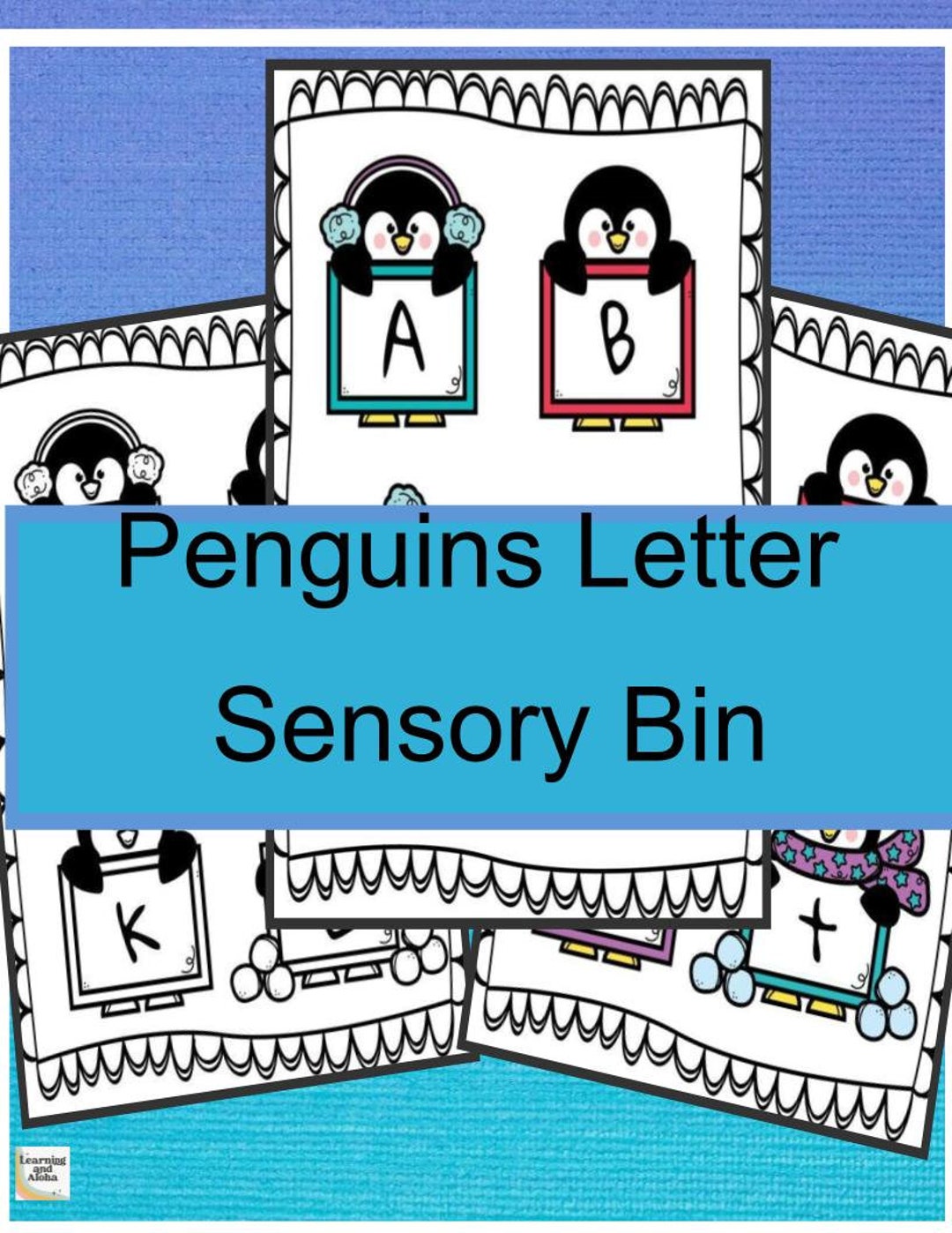 Penguin Letters Sensory Bin Activity - Etsy