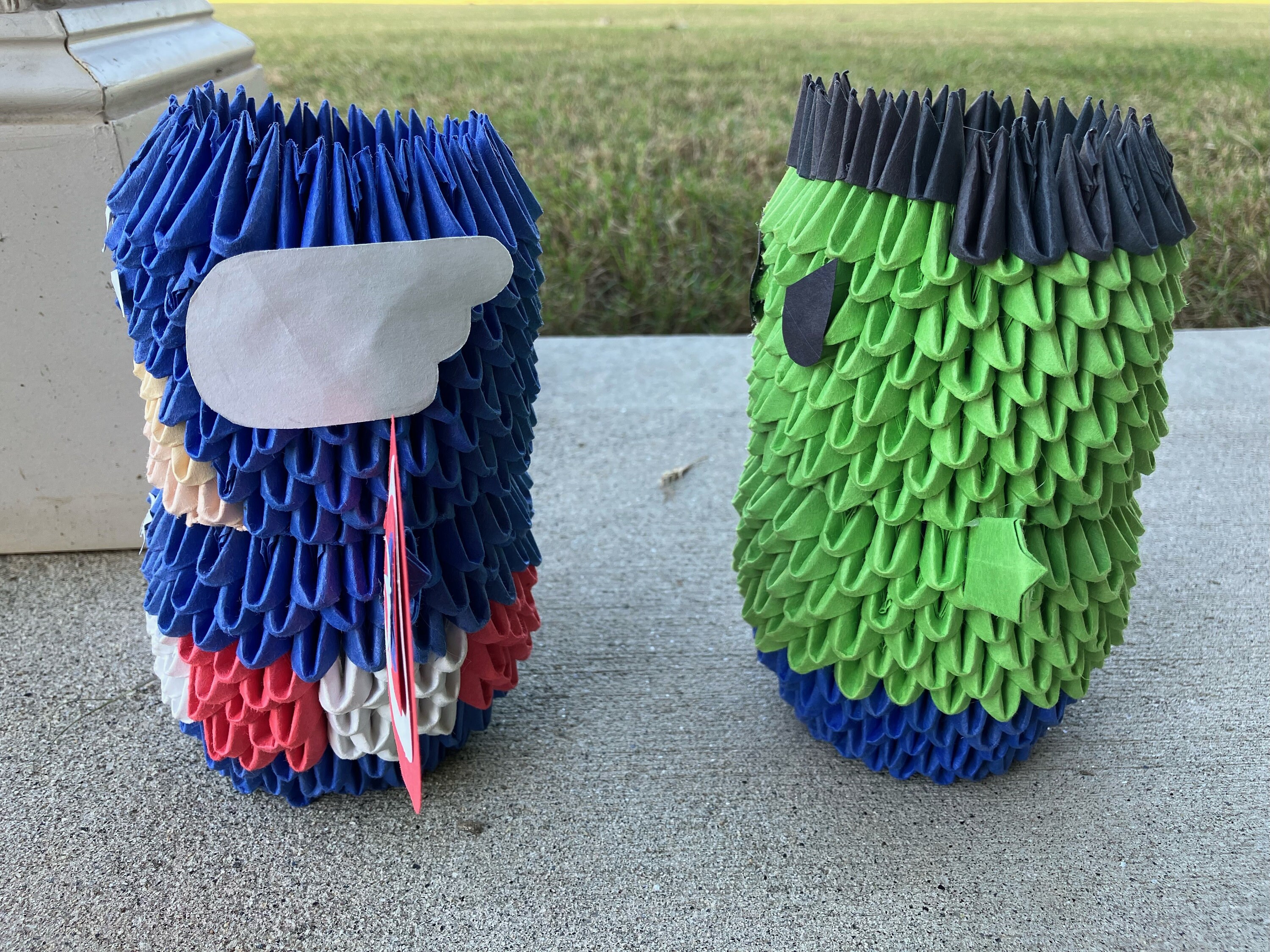 3D Origami Superhero Characters Superheroes Collectables - Etsy