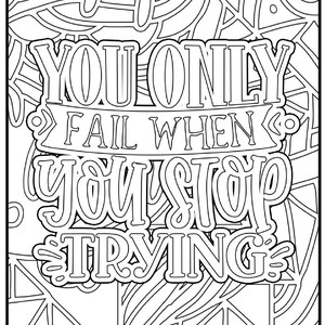 150 Motivational Coloring Pages for Kids and Adults. - Etsy