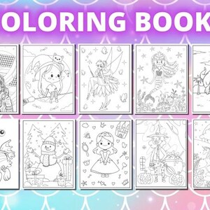 12 Beautiful Coloring Books (30 T0 40 Pages Each) - Etsy