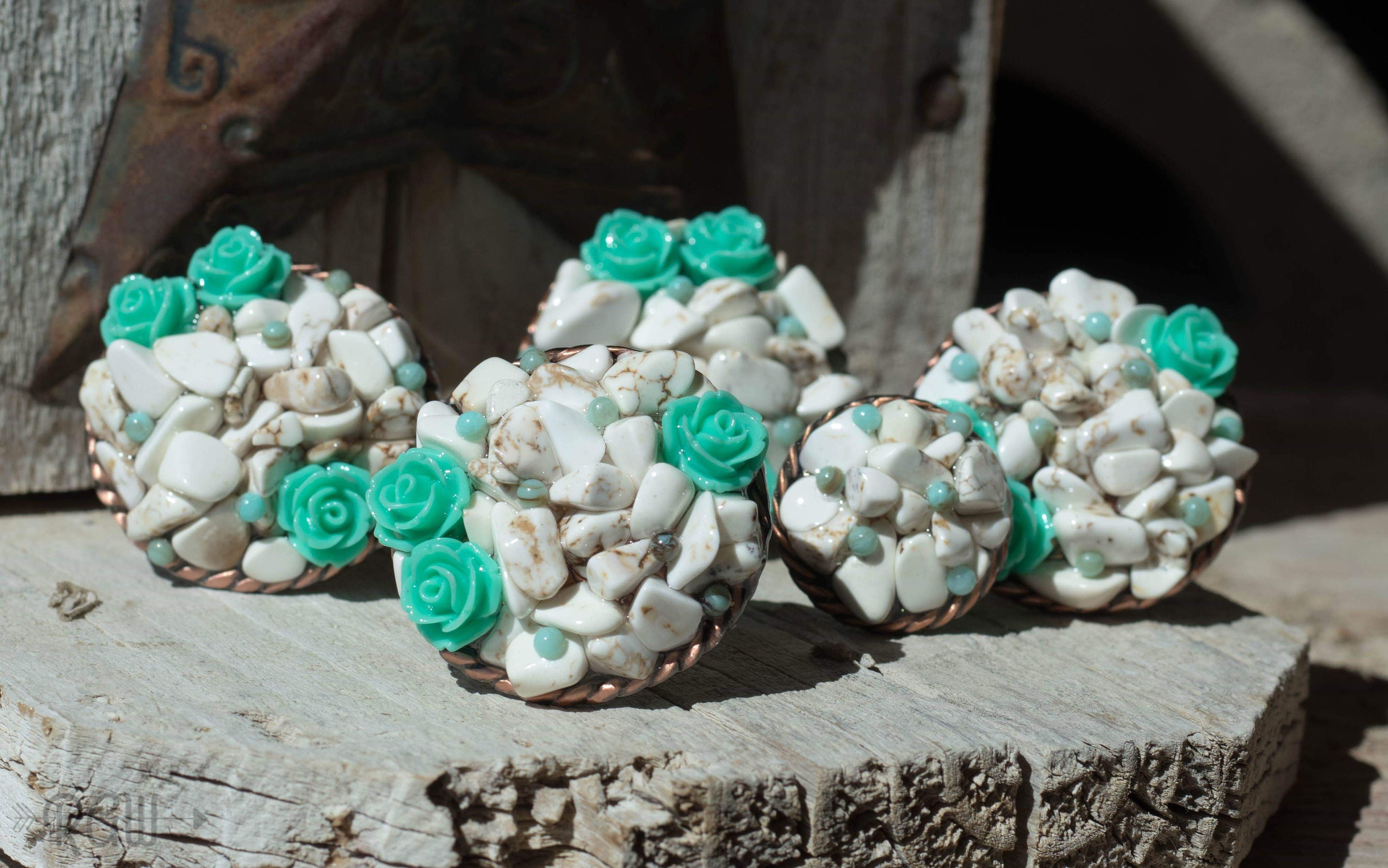 Rock N Rose Conchos Saddle Set - Etsy