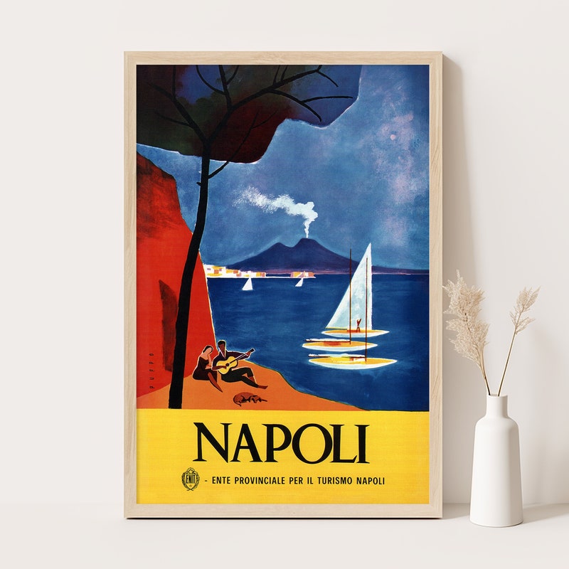 Vintage Naples Poster - Etsy