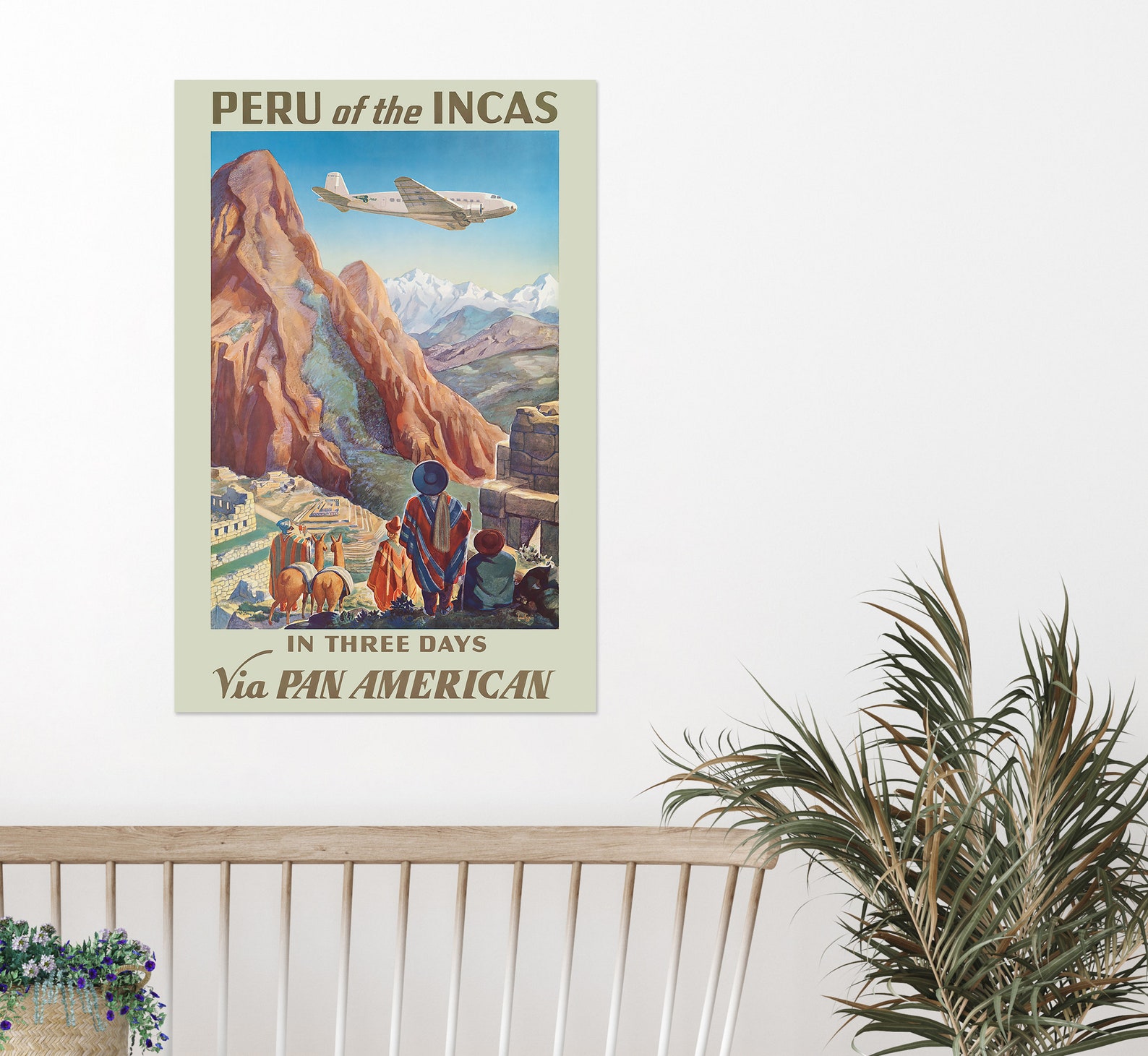 Peru of the Incas Vintage Travel Poster Extra Large Wall Art - Etsy