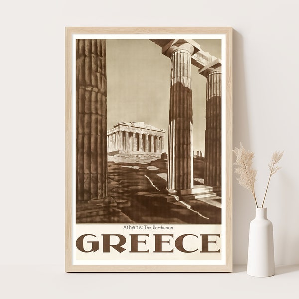 Greek Travel Poster - Etsy