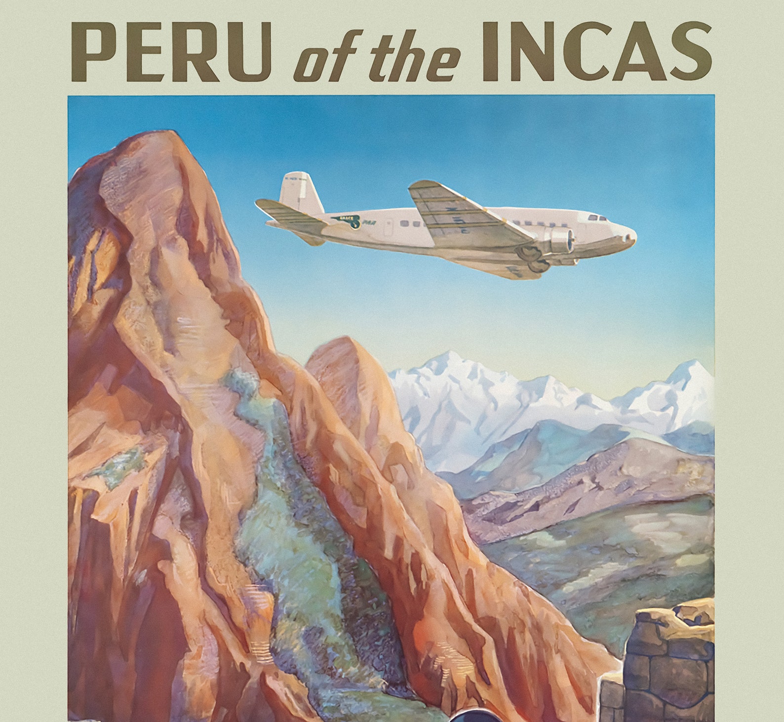 Peru of the Incas Vintage Travel Poster Extra Large Wall Art - Etsy