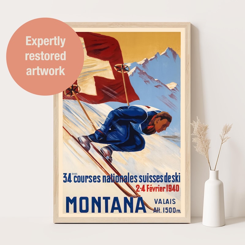 Swiss Poster Art Deco - Etsy