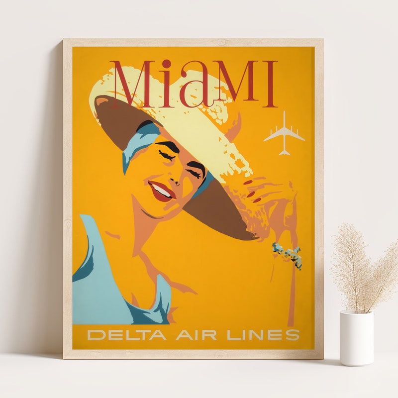 Vintage Delta Travel Posters - Etsy