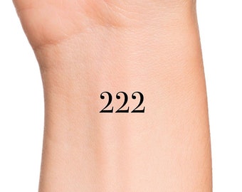 222 Tattoo - Etsy
