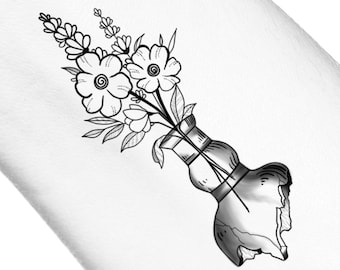 Broken Flower Tattoos