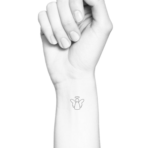 Engel Tattoo Am Handgelenk