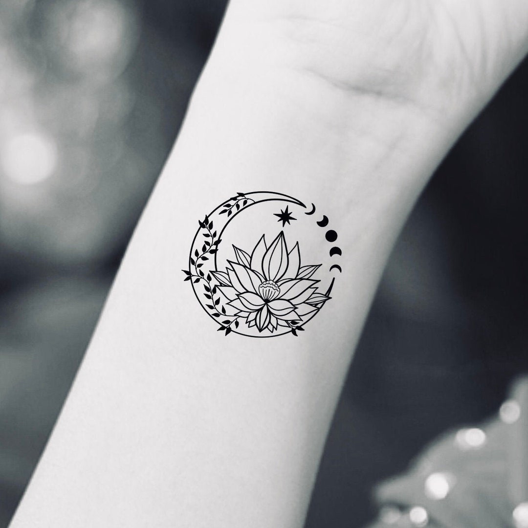 Lotus Flower Tattoos On Wrist