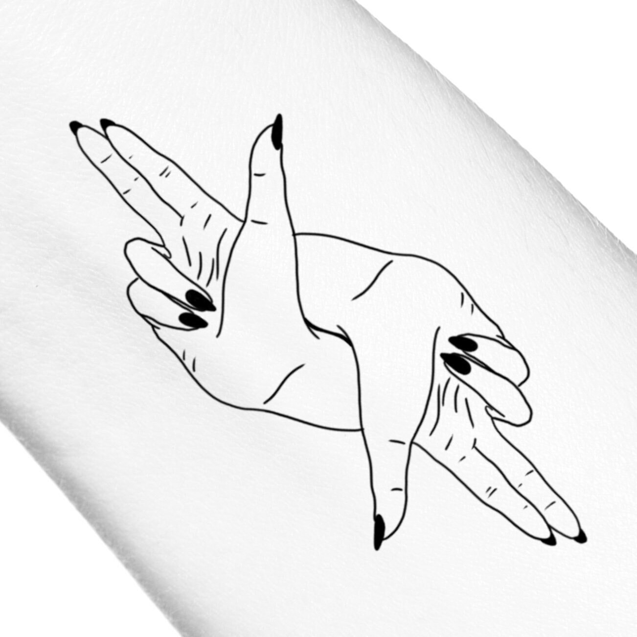 As Above so Below Hands Symbol Temporary Tattoo / Occult | Etsy