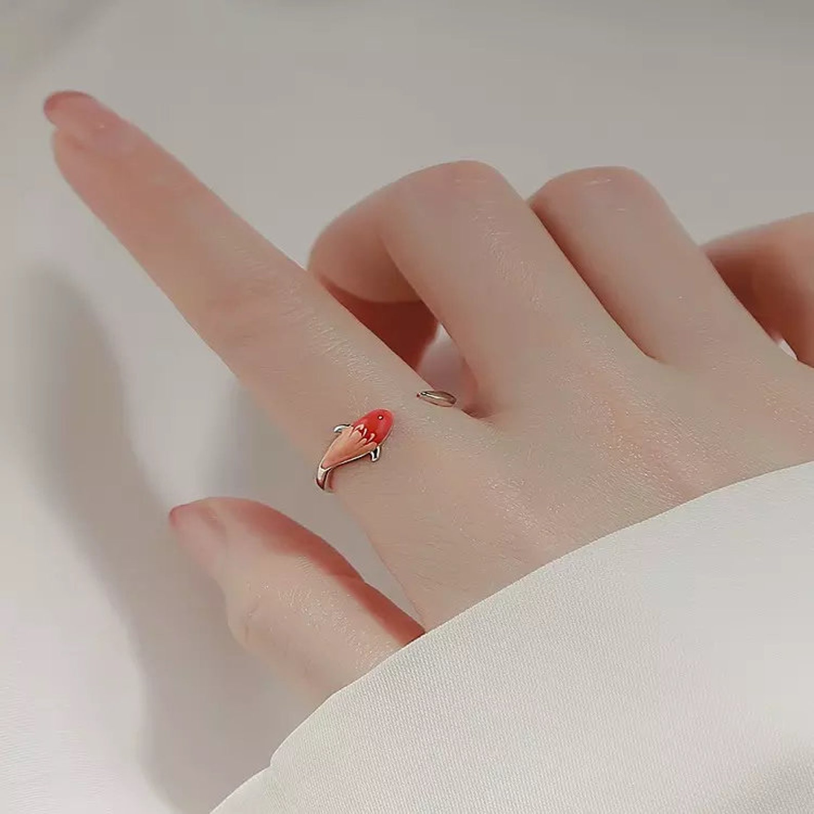 Koi Fish Ring Lucky Fish Ring Japanese Adjustable Jewelry - Etsy