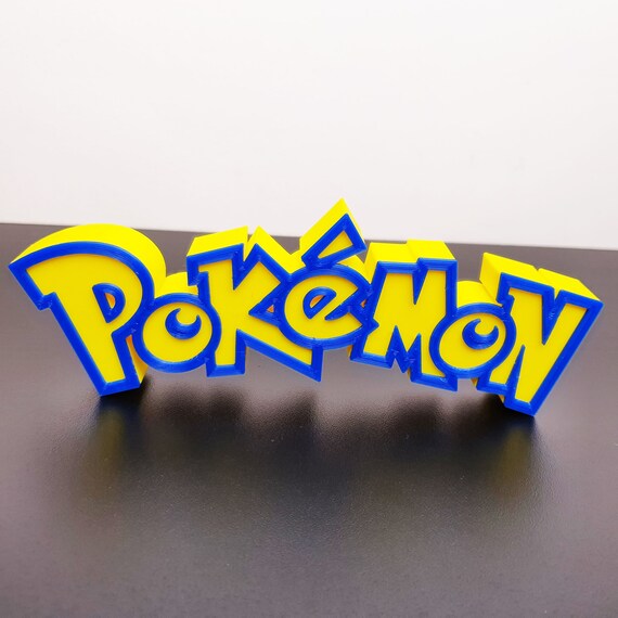 Pokemon Logo 3D | Etsy