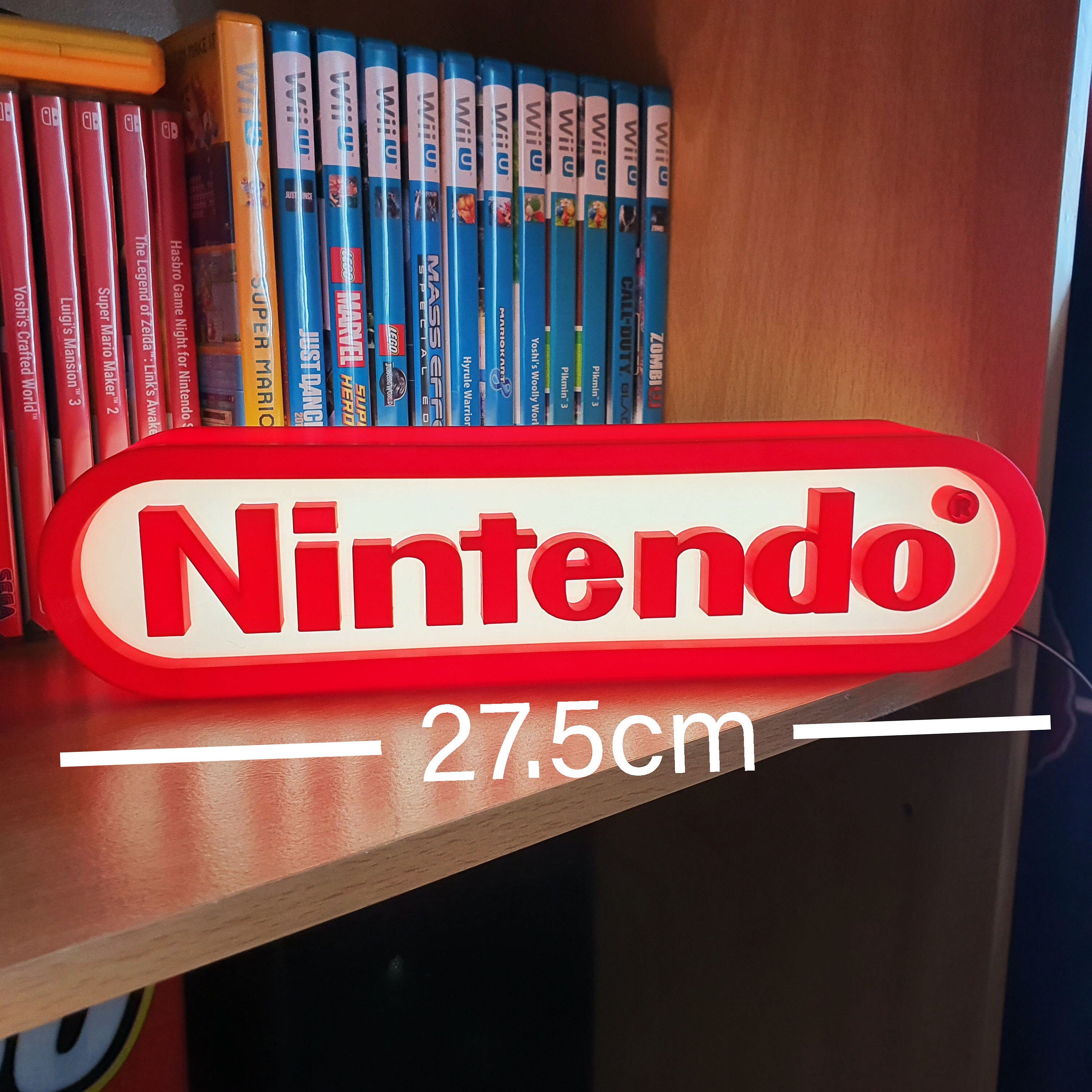 Nintendo Logo LED Lamp Singn Decoration 27.5 Cm 3D Print for - Etsy Canada