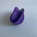 Purple Clay Modern Ring, Clay Ring, Art Ring, Petal Ring, Oversized ...