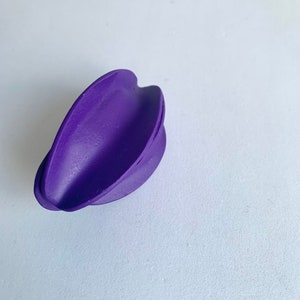 Purple Clay Modern Ring, Clay Ring, Art Ring, Petal Ring, Oversized ...