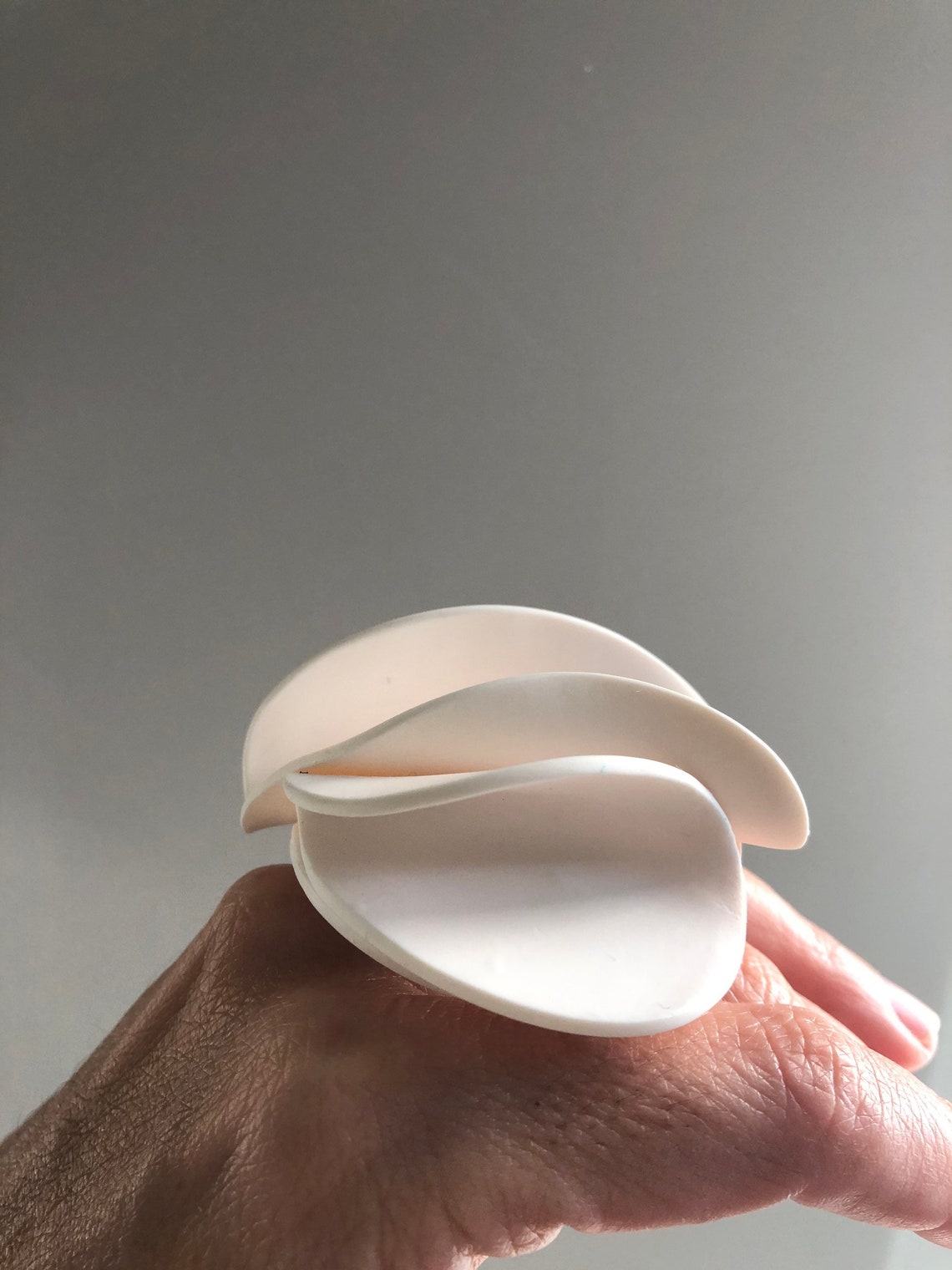 White Modern Ring Original Geometric Jewelry Unique Ring - Etsy