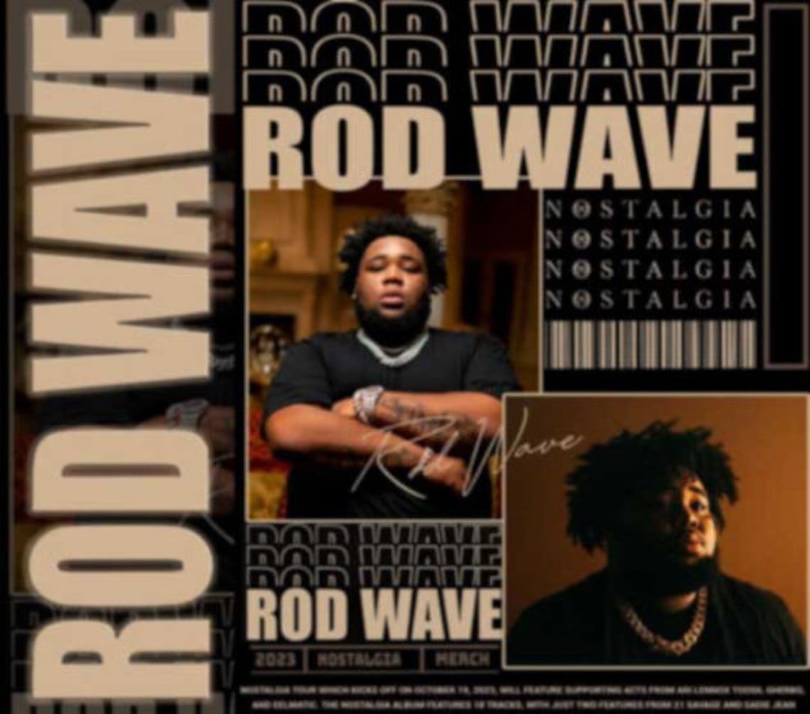 Rod Wave Nostalgia Tour 2023 Png, Rod Wave Png, Jpg - Etsy