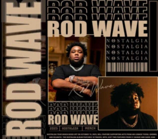 Rod Wave Nostalgia Tour 2023 Png, Rod Wave Png, Jpg - Etsy