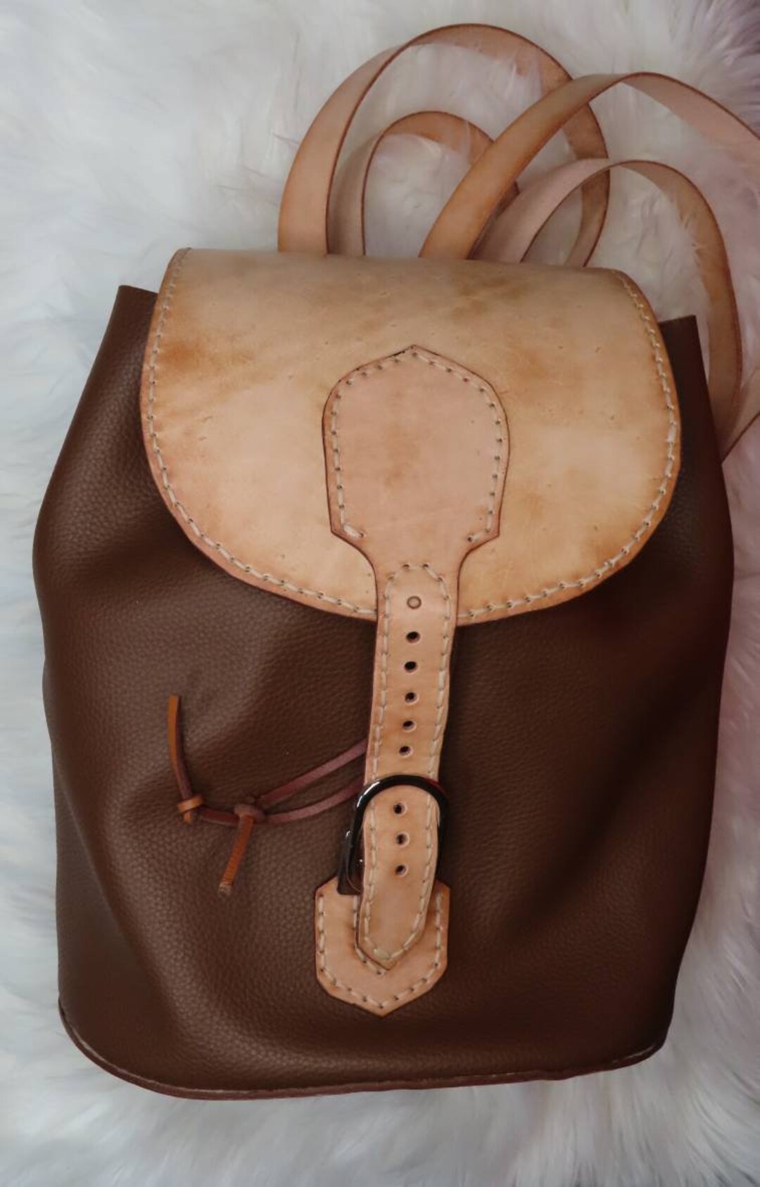 Leather Backpack, Brown Leather Backpack - Etsy