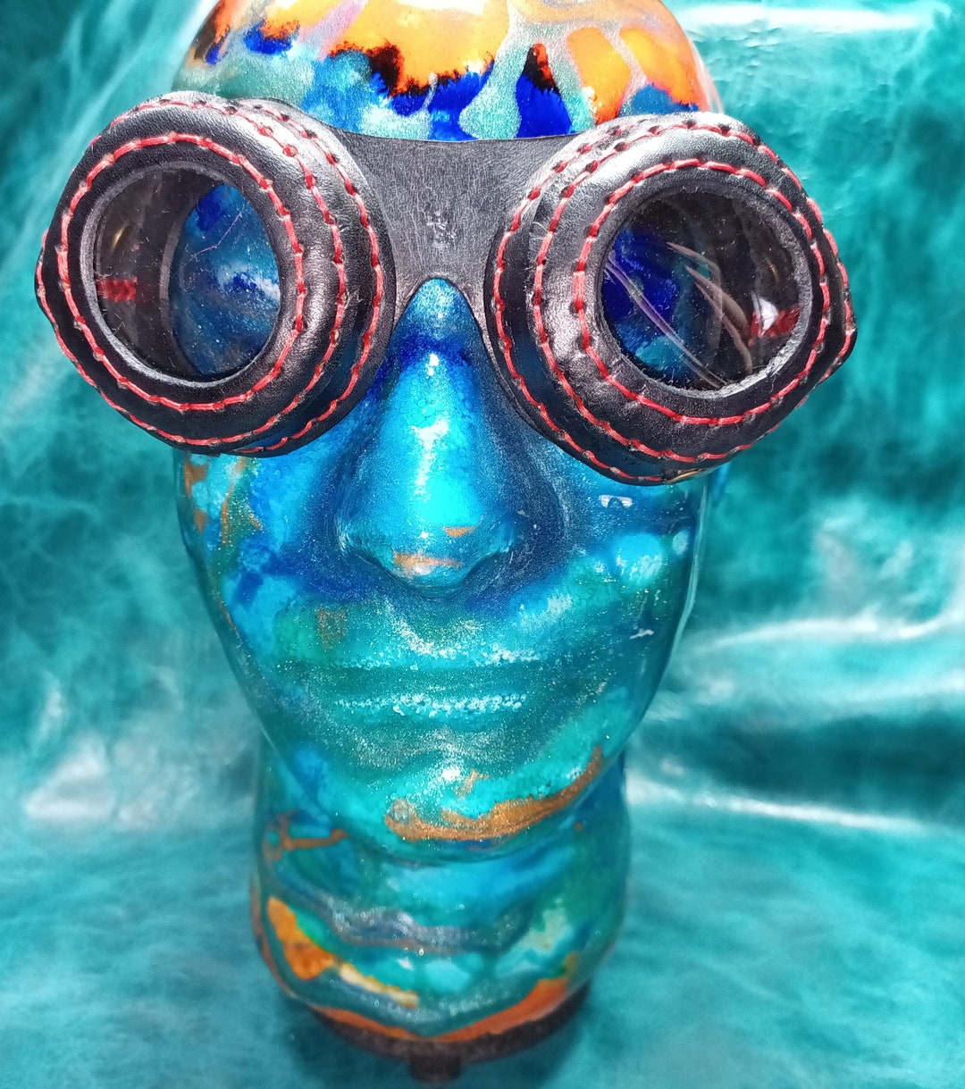 Steampunk Leather Goggles - Etsy
