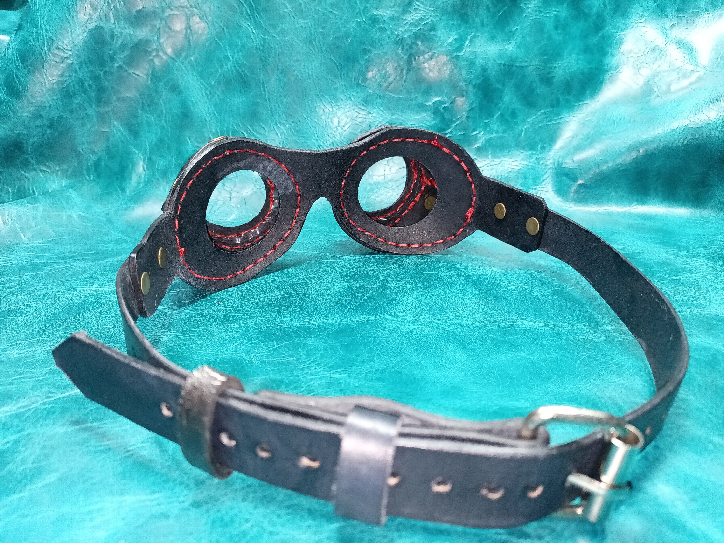 Steampunk Leather Goggles - Etsy