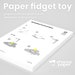 Paper Fidget Toy Papercraft Template to Print. Eco-friendly Fidget ...