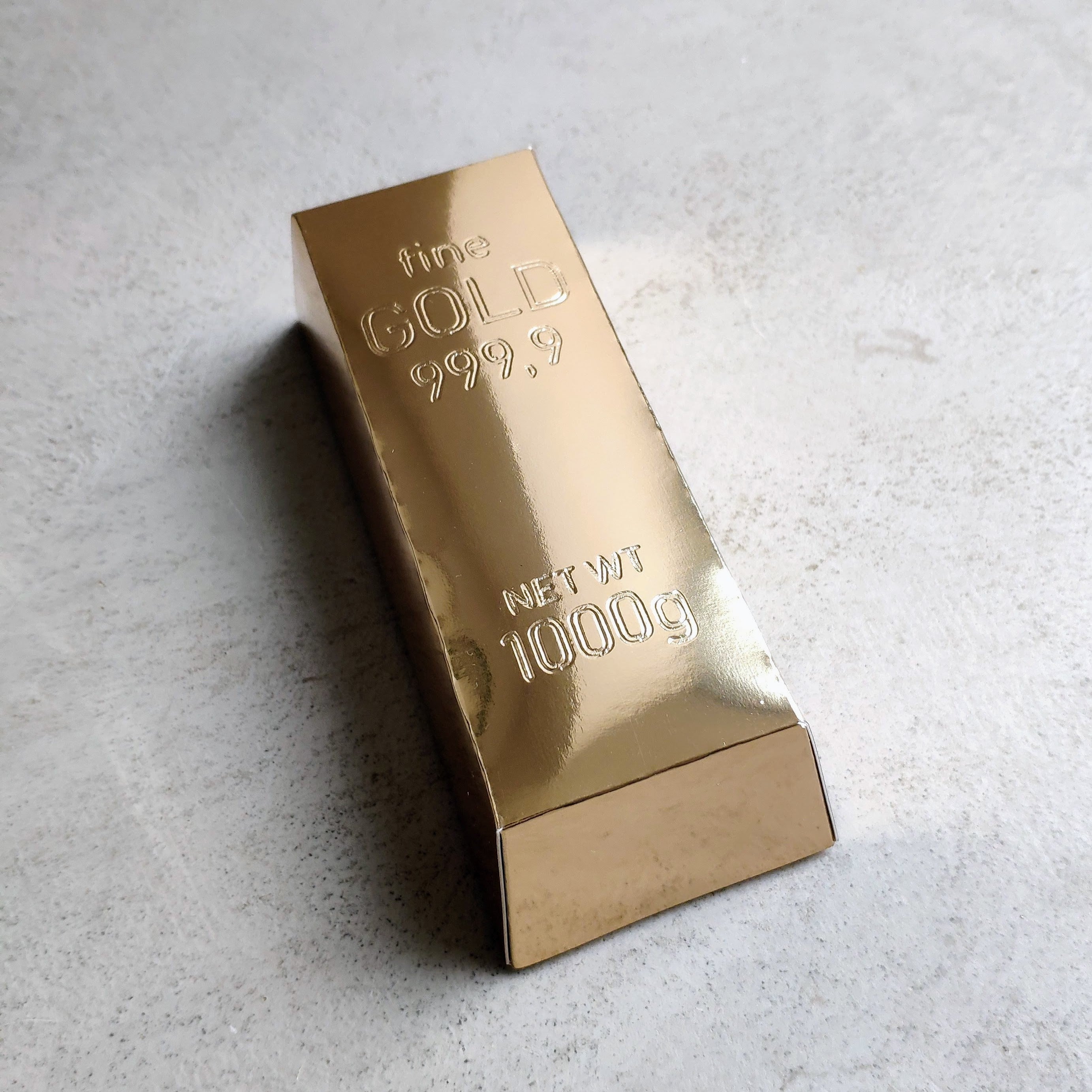 Gold Bar Papercraft Template. Paper Gold! :) Create a Realistic-looking ...