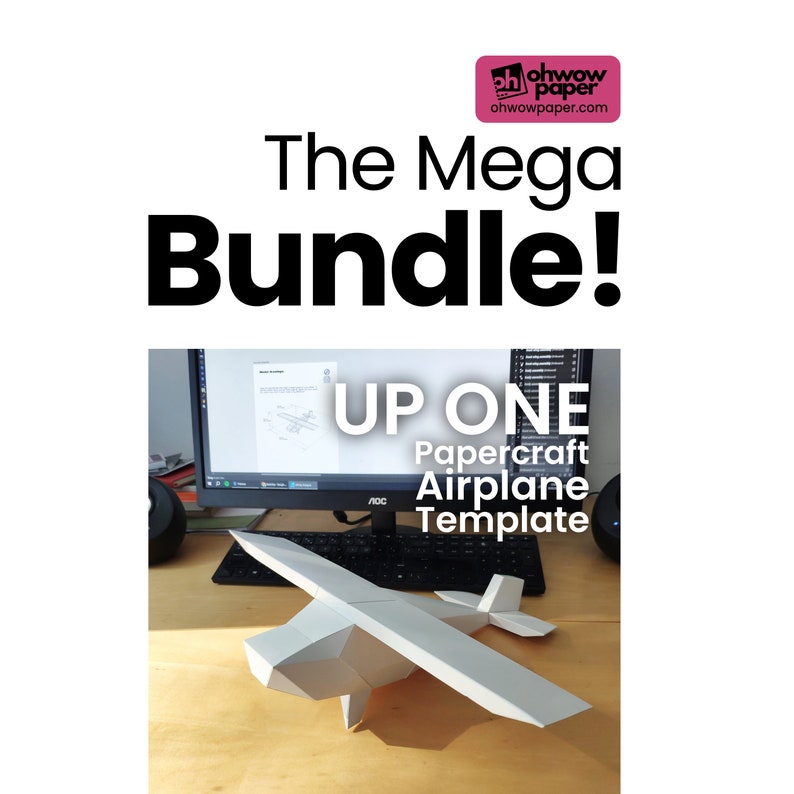 Airplane Papercraft Mega BUNDLE Templates to Build 3 - Etsy