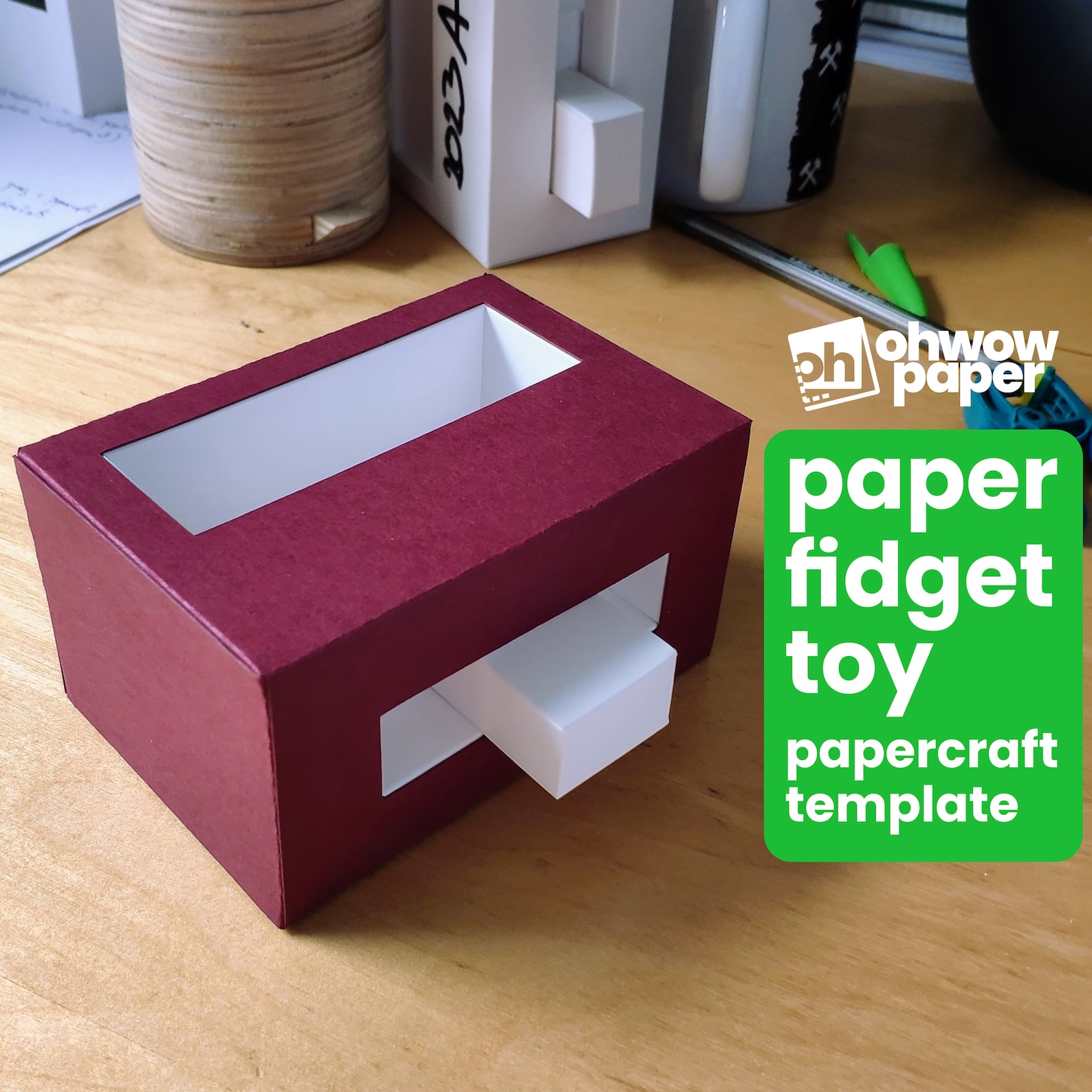 Paper Fidget Toy Papercraft Template to Print. Eco-friendly Fidget ...