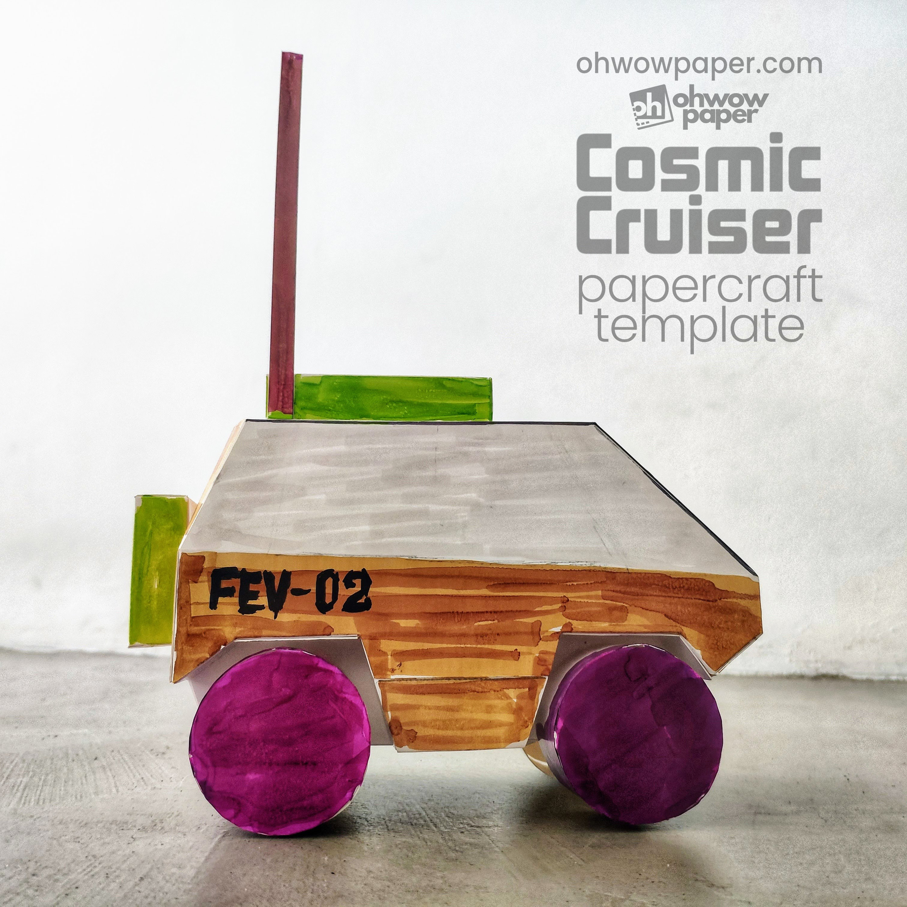 Space Truck Papercraft Template. Build 3d Paper Car Model. A Gift for ...
