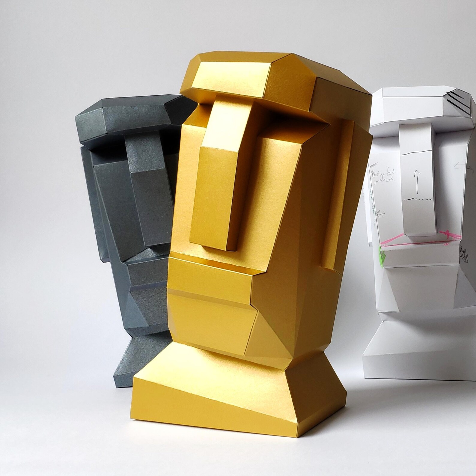 Moai Papercraft Template. Create Your Own Paper Crafting Masterpiece ...