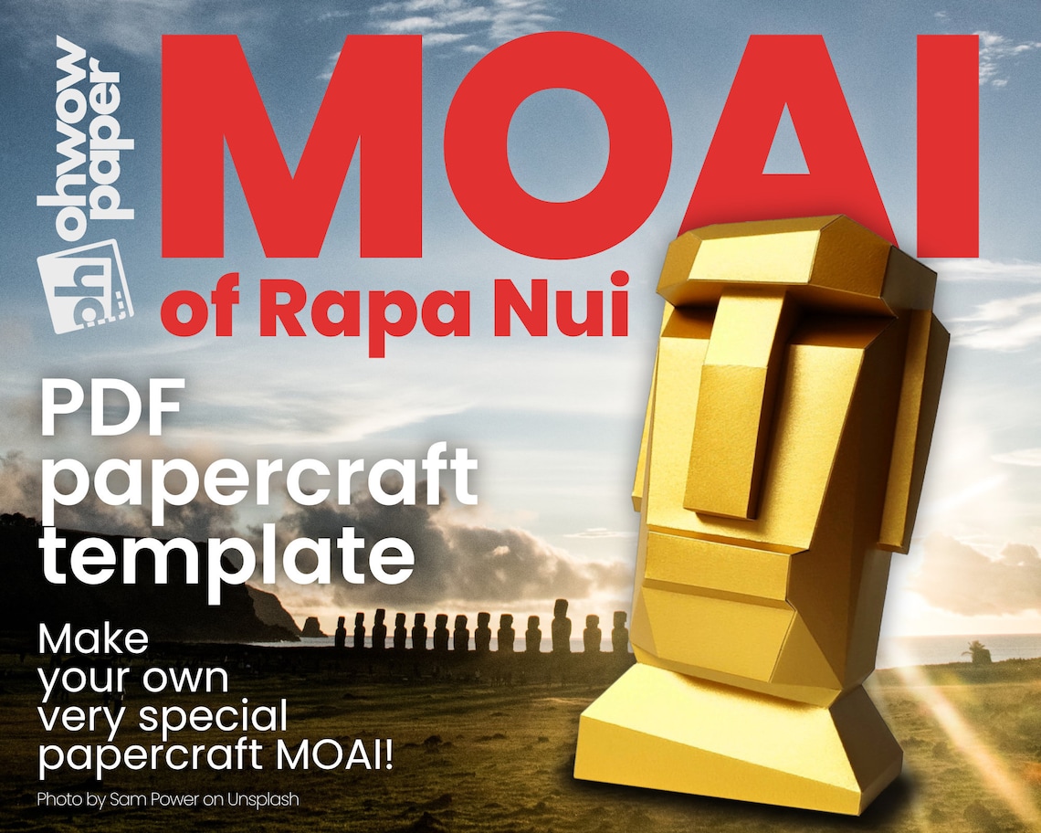 Moai Papercraft Template. Create Your Own Paper Crafting Masterpiece ...