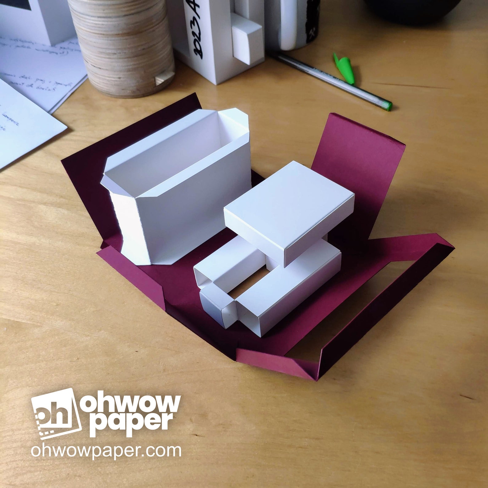 Paper Fidget Toy Papercraft Template to Print. Eco-friendly Fidget ...