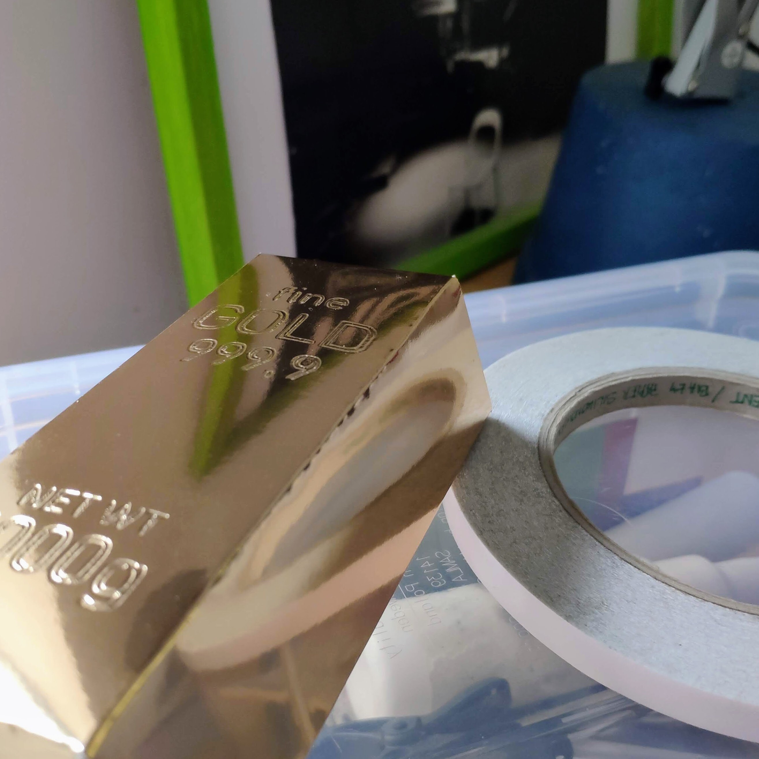 Gold bar papercraft template. Papercraft gold : Perfect gift - Etsy 日本