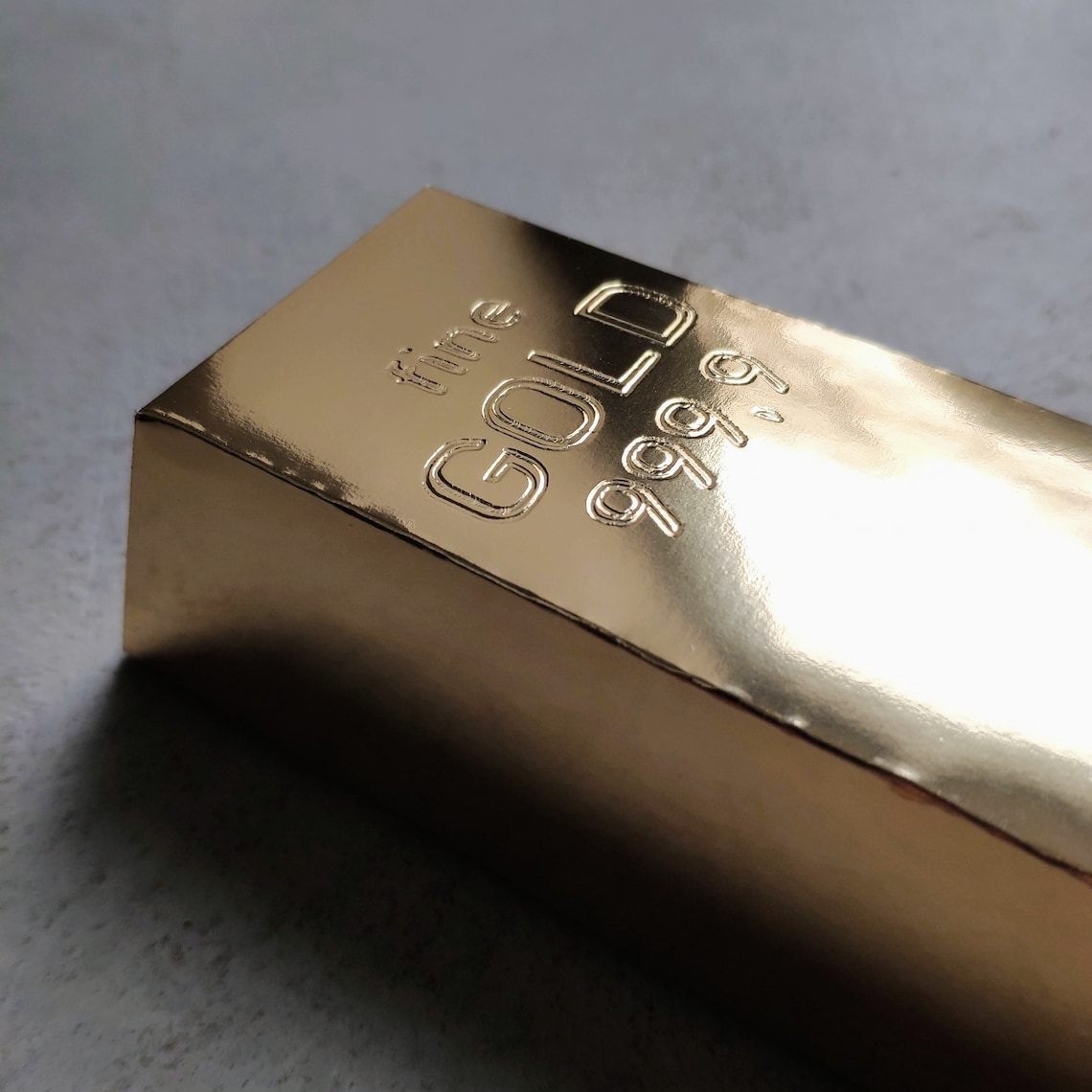 Gold Bar Papercraft Template, Gift Box (PDF + SVG) DIY Project ...