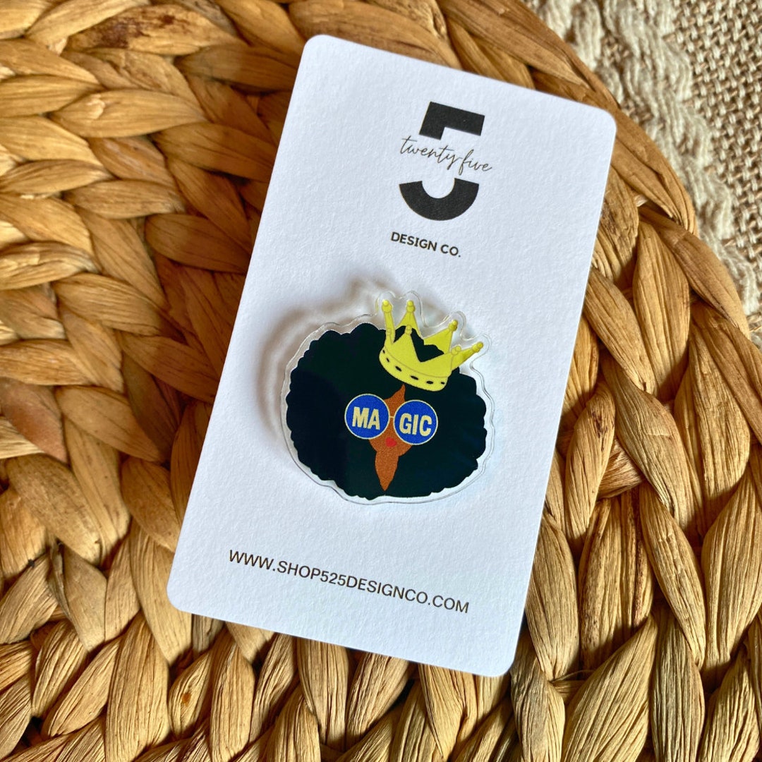 Black Girl Magic Lapel Pin, Black Girl Pin, Acrylic Pin - Etsy