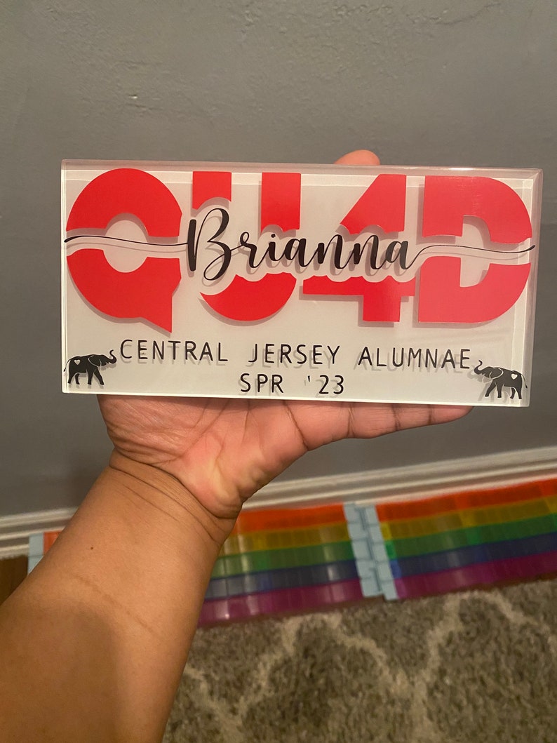 Sorority Plaque Custom Name Sign Sorority Gift Crossing - Etsy