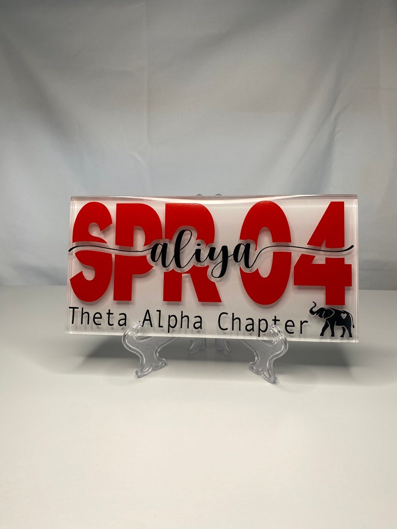 Sorority Plaque Custom Name Sign Sorority Gift Crossing - Etsy