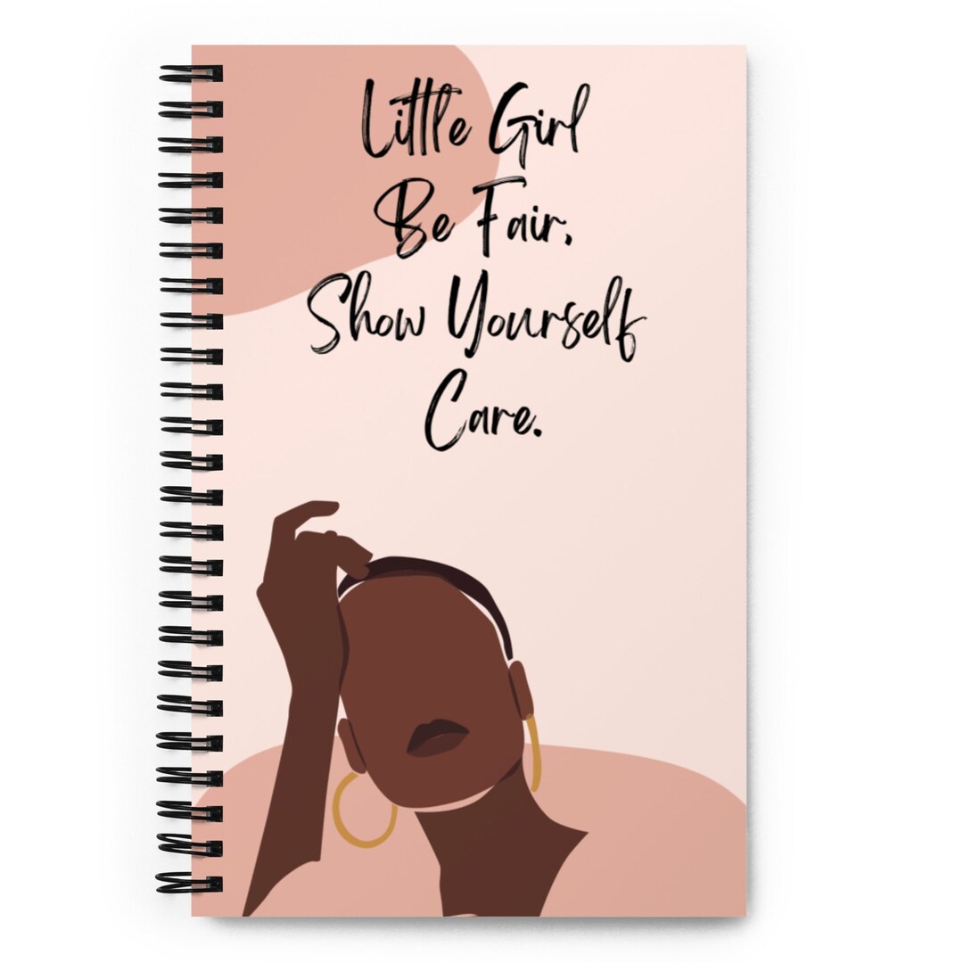 Self Care Spiral Notebook, Black Woman Notebook Journal - Etsy