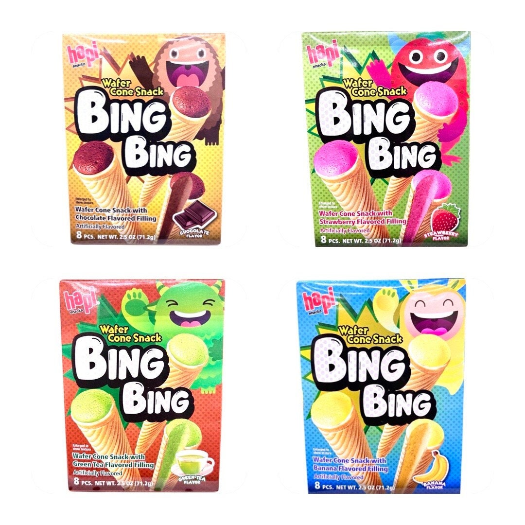 Hapi Bing Bing-wafer Cone Snack Variety - Etsy