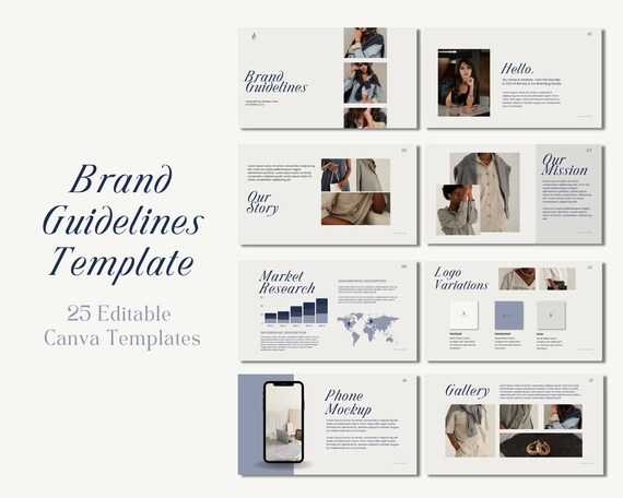 Brand Guidelines Brand Style Guide Brand Presentation Brand - Etsy